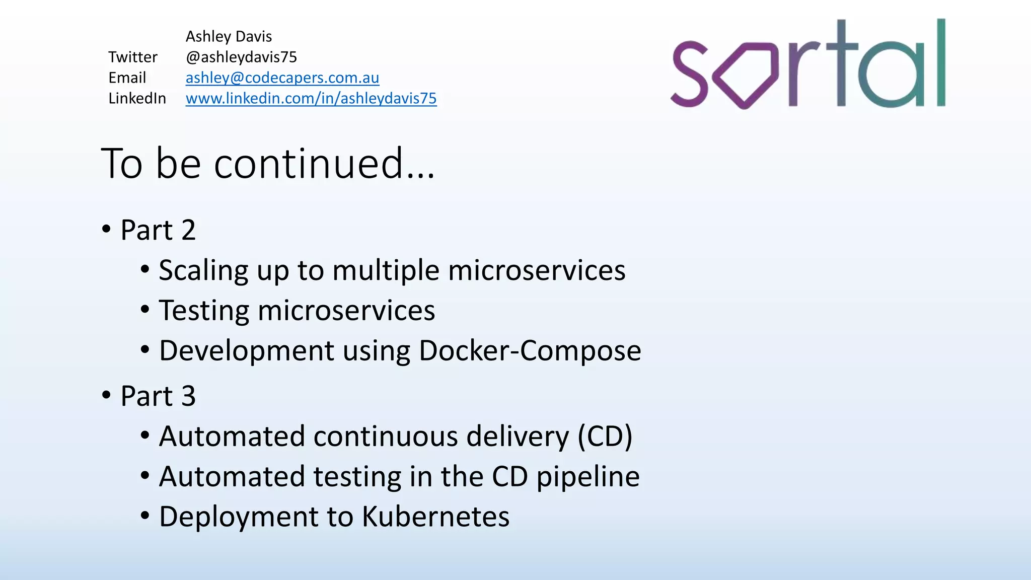 Building microservices with Node.js - part 1 | PPTX