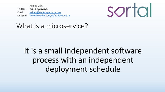 Building microservices with Node.js - part 1 | PPTX | Web Development | Internet