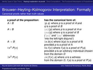Propositional Equality and Identity Types | PDF