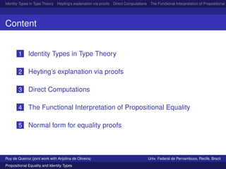 Propositional Equality and Identity Types | PDF