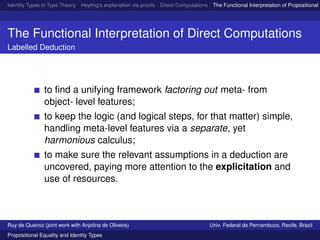 Propositional Equality and Identity Types | PDF