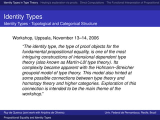 Propositional Equality and Identity Types | PDF