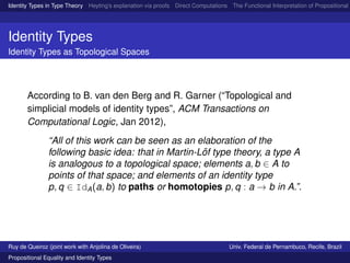 Propositional Equality and Identity Types | PDF
