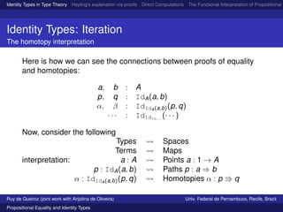 Propositional Equality and Identity Types | PDF