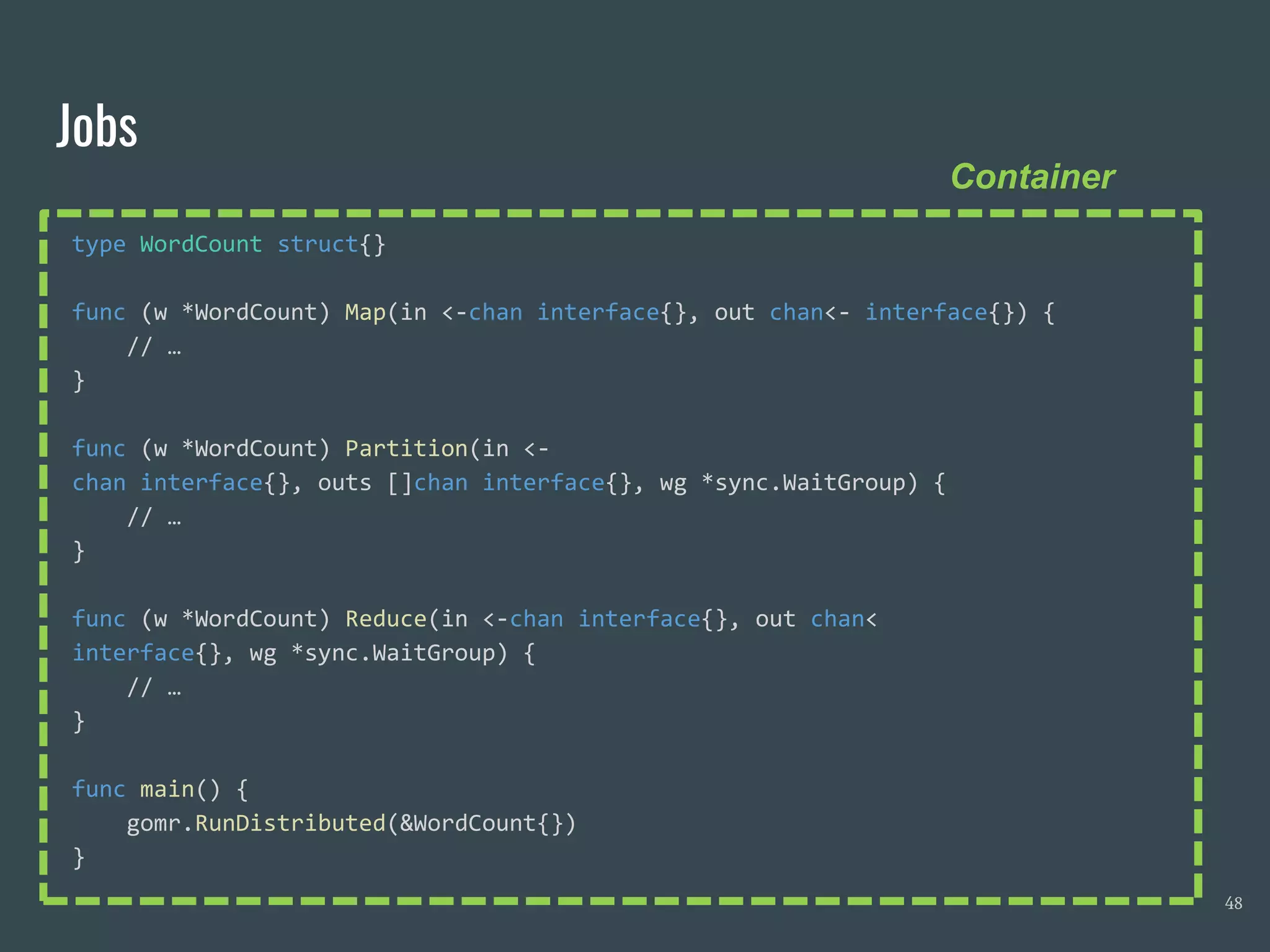 GoMR: A MapReduce Framework for Go | PPT