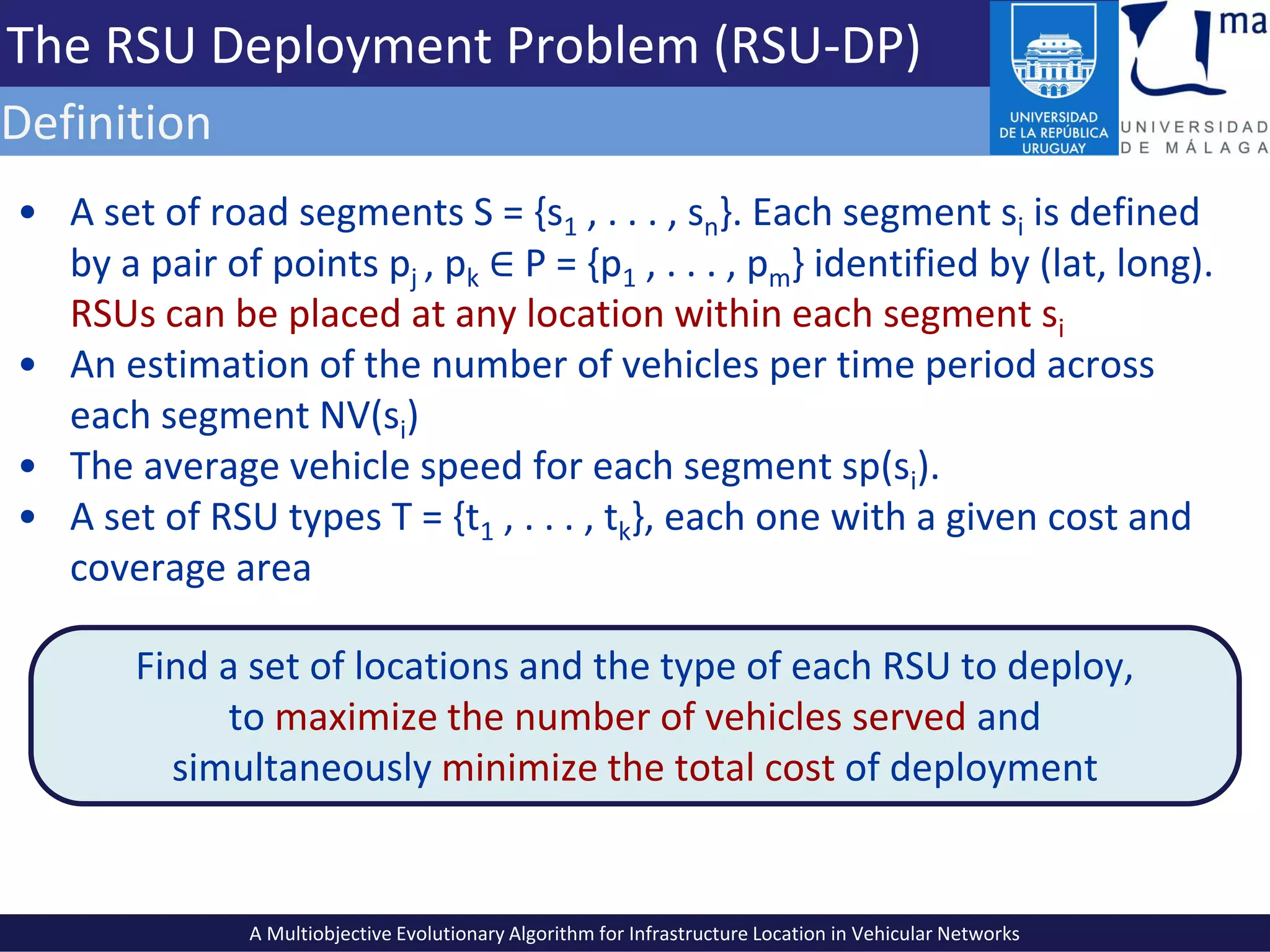 A Multiobjective Evolutionary Algorithm For Infrastructure Location In