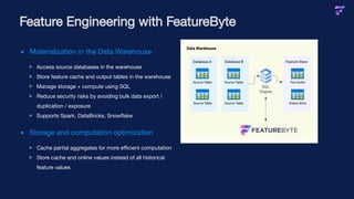 Simplify Feature Engineering in Your Data Warehouse | PDF