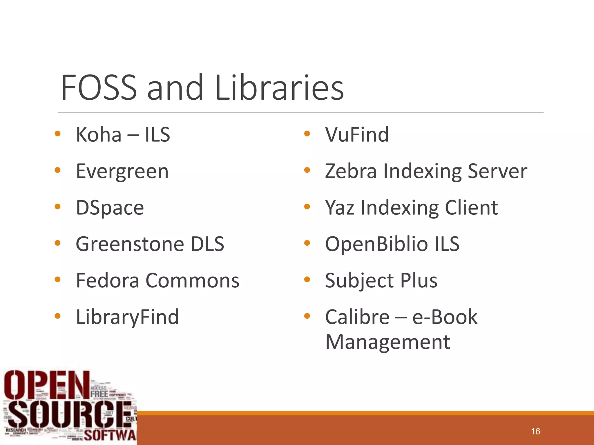 Free and Open Source Software Movement in Libraries of Pakistan | PPT