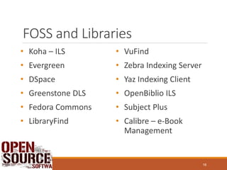 Free and Open Source Software Movement in Libraries of Pakistan | PPT