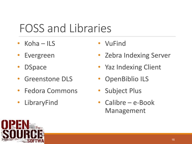 Free and Open Source Software Movement in Libraries of Pakistan | PPT