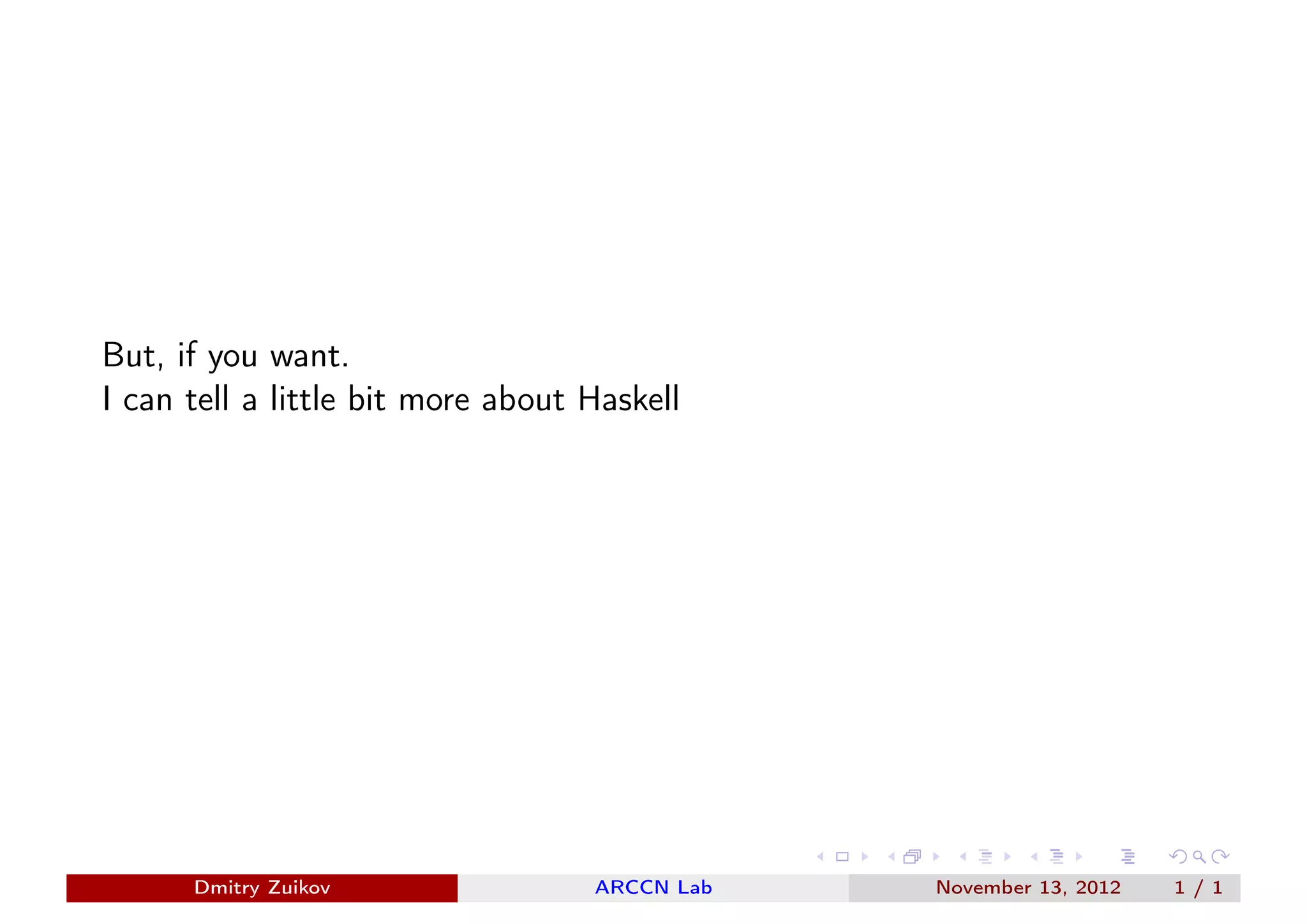 Haskell-related part of speech in ONLab | PPT