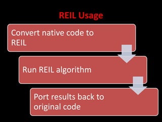 Applications of the Reverse Engineering Language REIL | PDF | Programming Languages | Computing