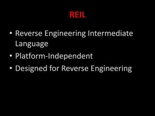 Applications of the Reverse Engineering Language REIL | PDF | Programming Languages | Computing