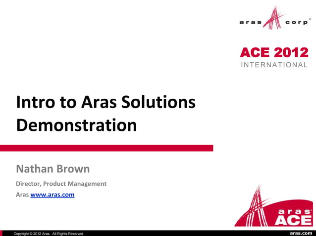 Intro to Aras PLM Software Solutions | PDF