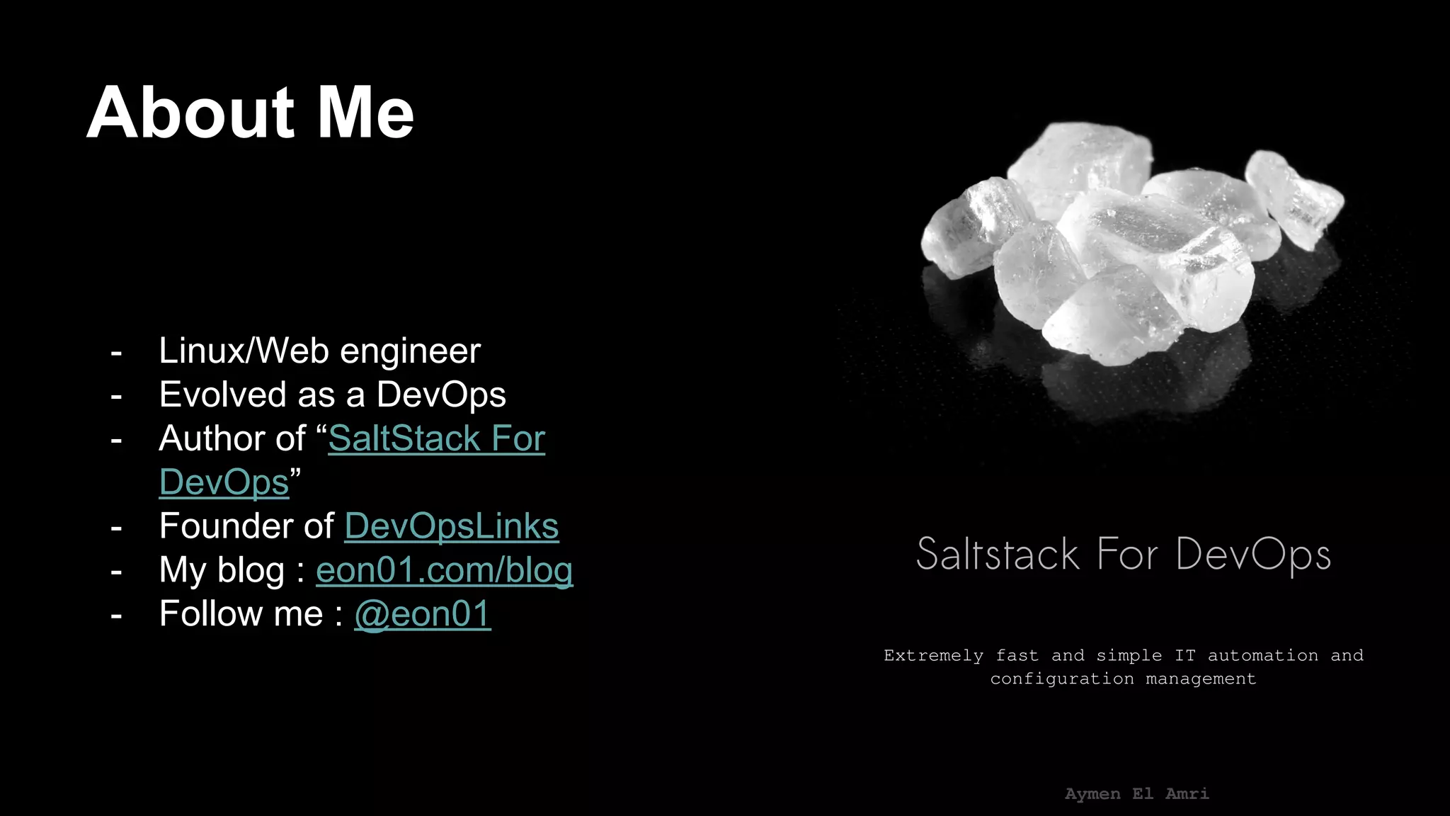 Introduction To Saltstack Ppt