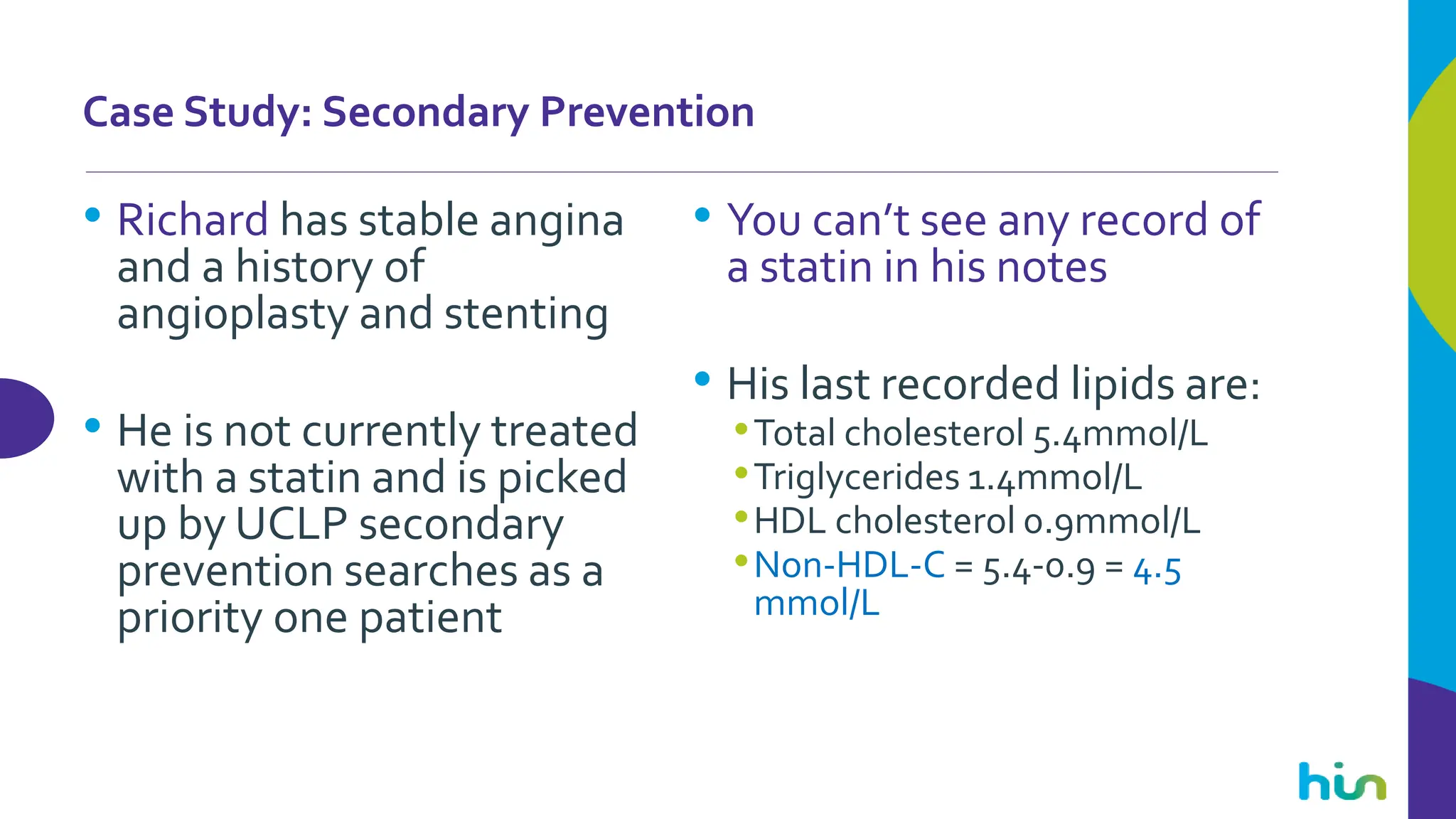 a lipid lowering case in primary and secondary prevention | PDF