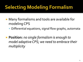 Challenges in Physical Modeling for Adaptation of Cyber-Physical Systems | PDF | Technology ...