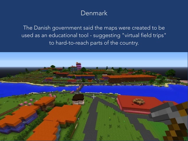 Exploring the Minecraft world using real world topographical data | PPT