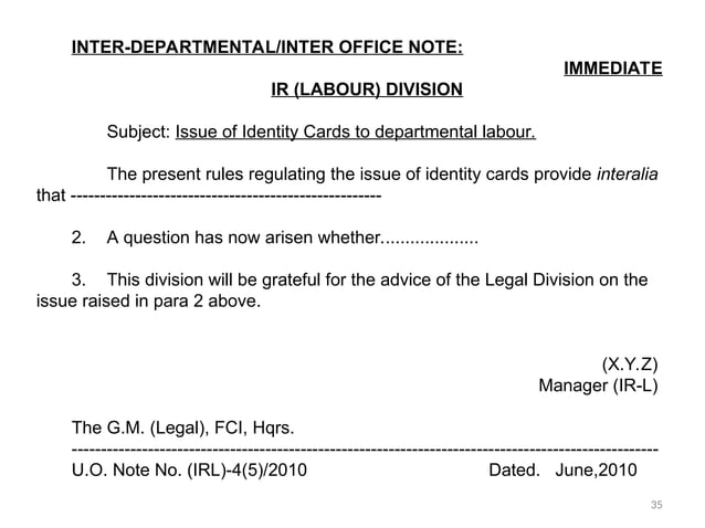 Presentation on Noting & Drafting in government offices | PPT