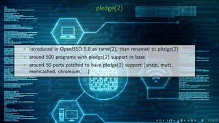 Pledge in OpenBSD | PDF