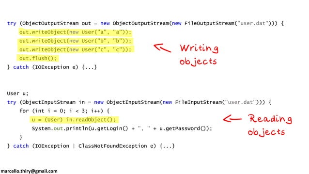 java.io - streams and files | PPT