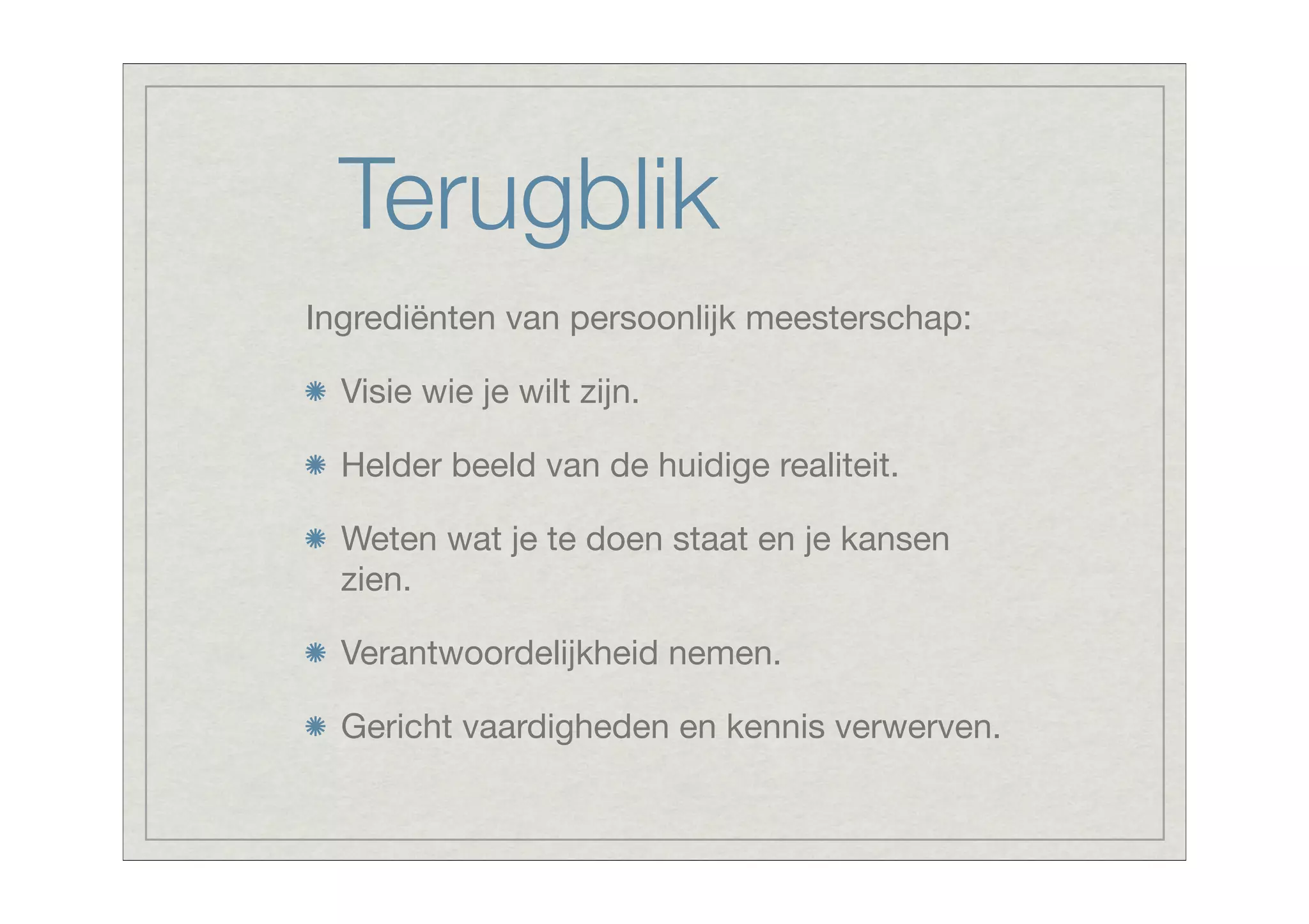 Persoonlijk Meesterschap | PDF