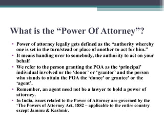 Power Of Attorney | PPT