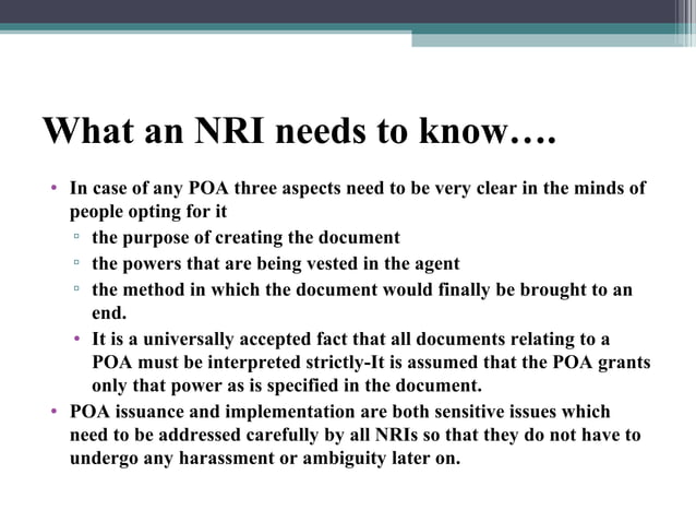 Power Of Attorney | PPT