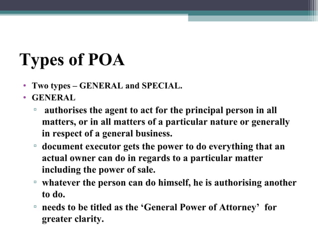 Power Of Attorney | PPT
