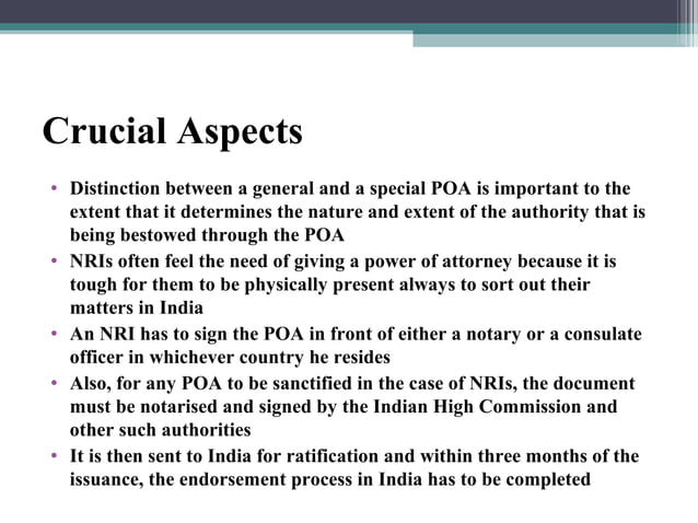 Power Of Attorney | PPT