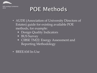 Post Occupancy Evaluation (POE) | PDF