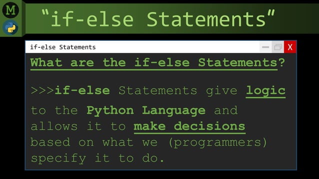 Python if else statements (menard maranan) | PDF