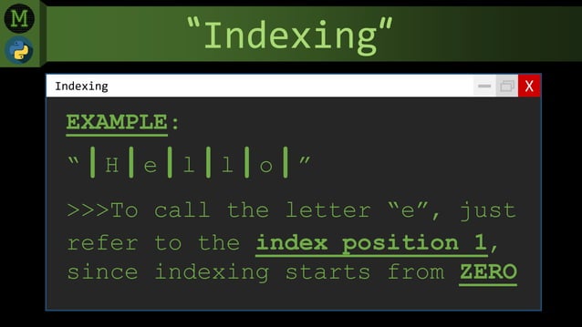 Python indexing (menard maranan) | PPT