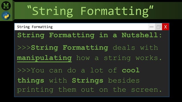 Python string formatting (menard maranan) | PDF