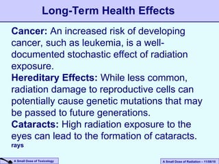 Slides-Radiation. Radiation X-ray and hazard and health effect in ...