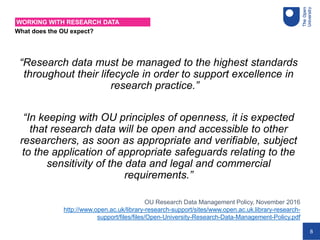 Working with Research Data | PDF