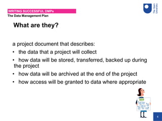 Writing successful Data Management Plans | PPT