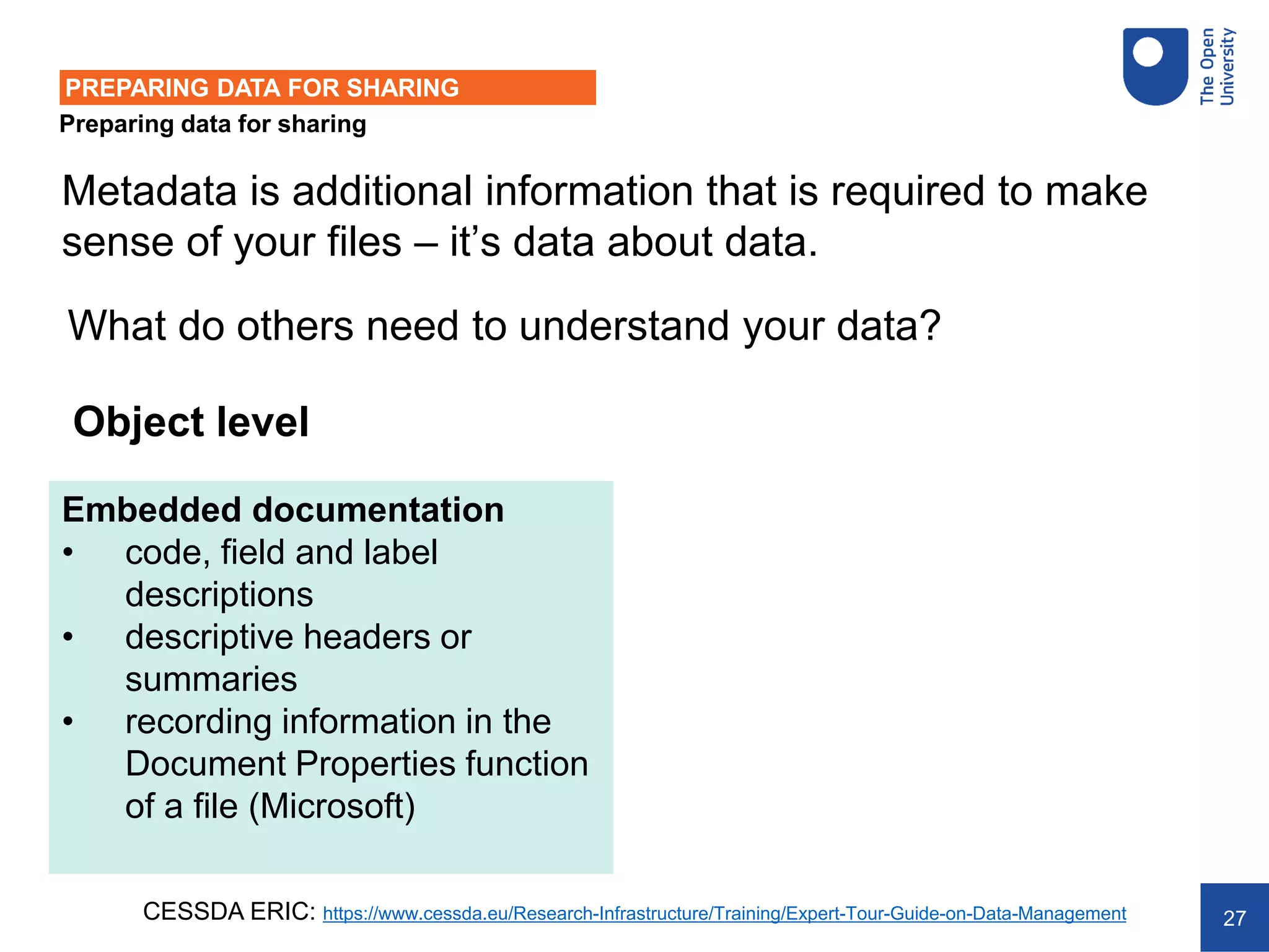 Data sharing: How, what and why? | PDF