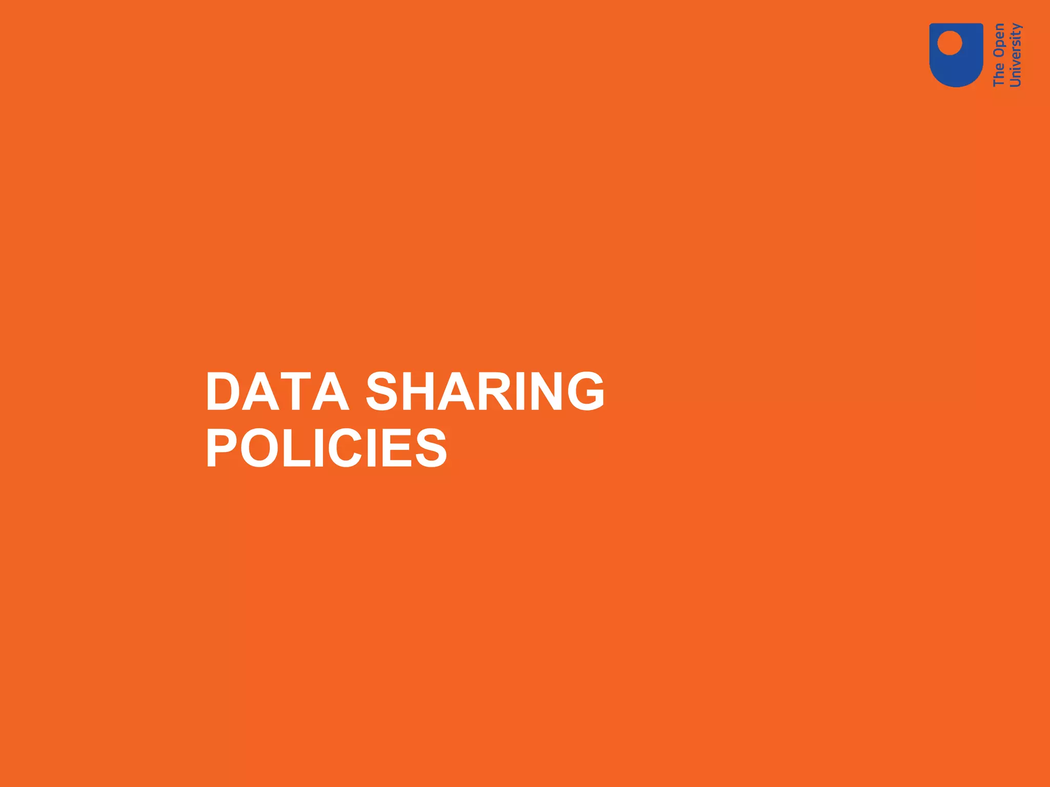 Data sharing: How, what and why? | PDF