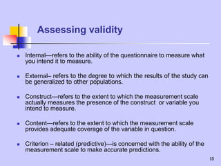 Slides--Reliability and Validity.ppt