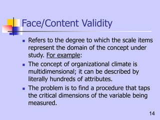 Slides--Reliability and Validity.ppt