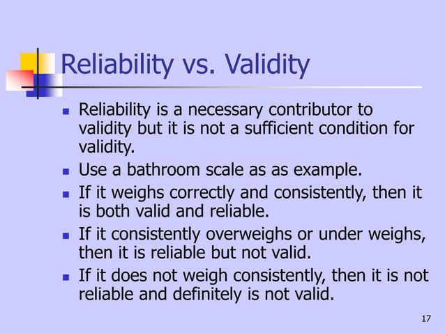 Slides--Reliability and Validity.ppt | Educational Assessment | Education