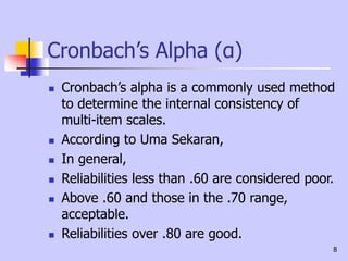 Slides--Reliability and Validity.ppt