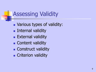 Slides--Reliability and Validity.ppt