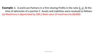 Revaluation Account-1 : Accounting For Partnership Firm | PPTX