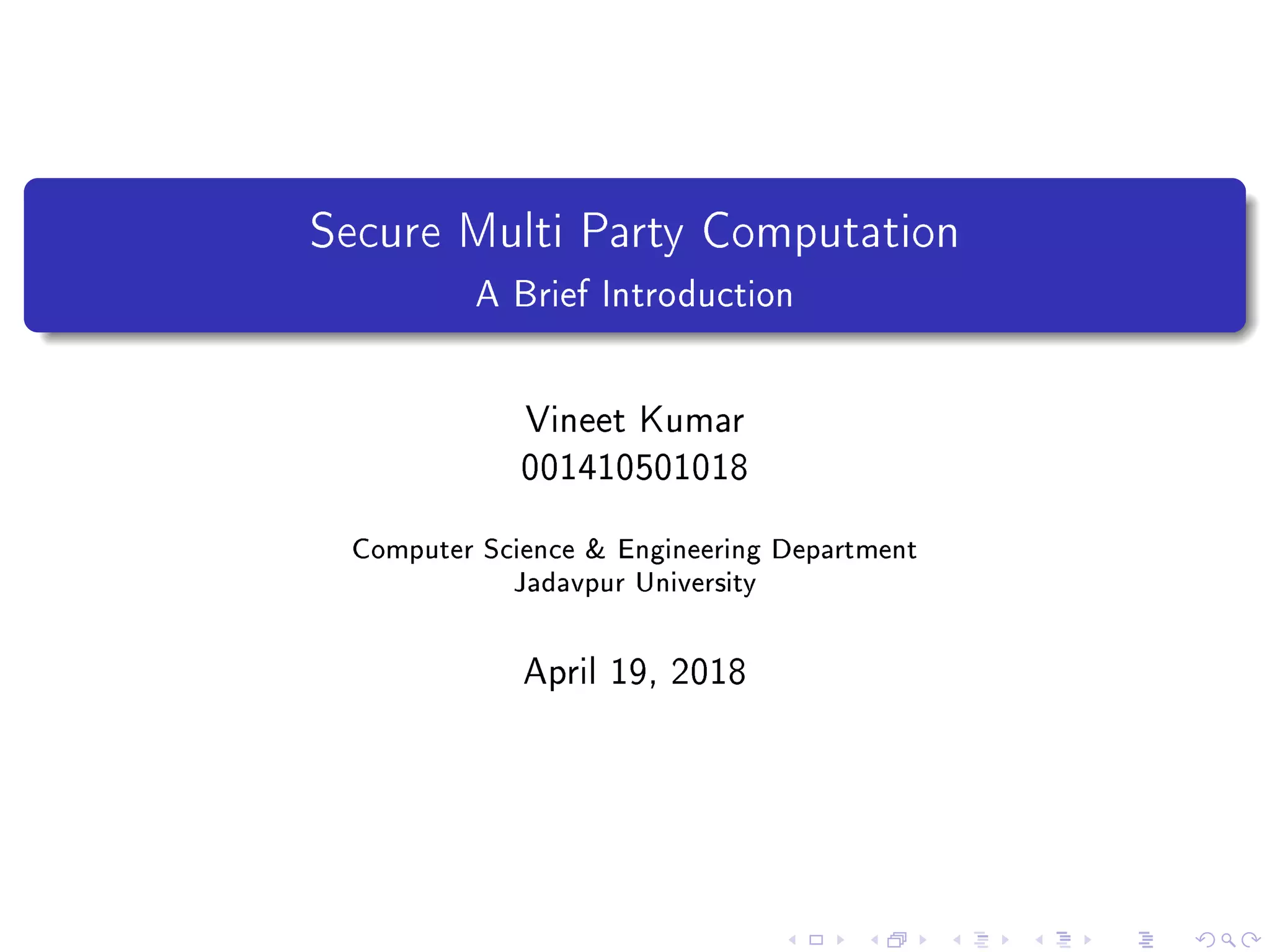 Introduction to Multi Party Computation | PDF