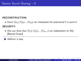 Introduction to Multi Party Computation | PDF