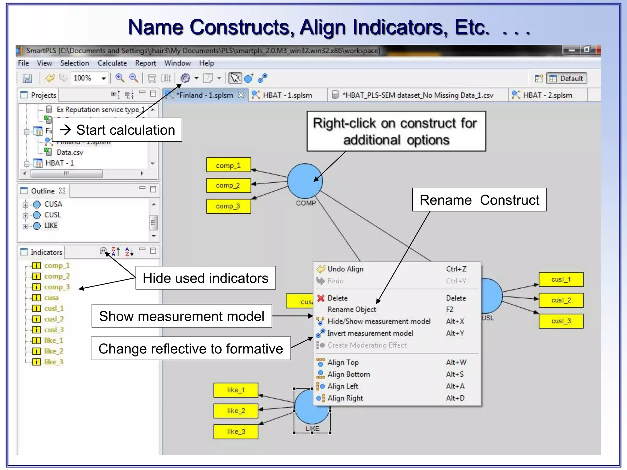 Slides sem on pls-complete | PPT
