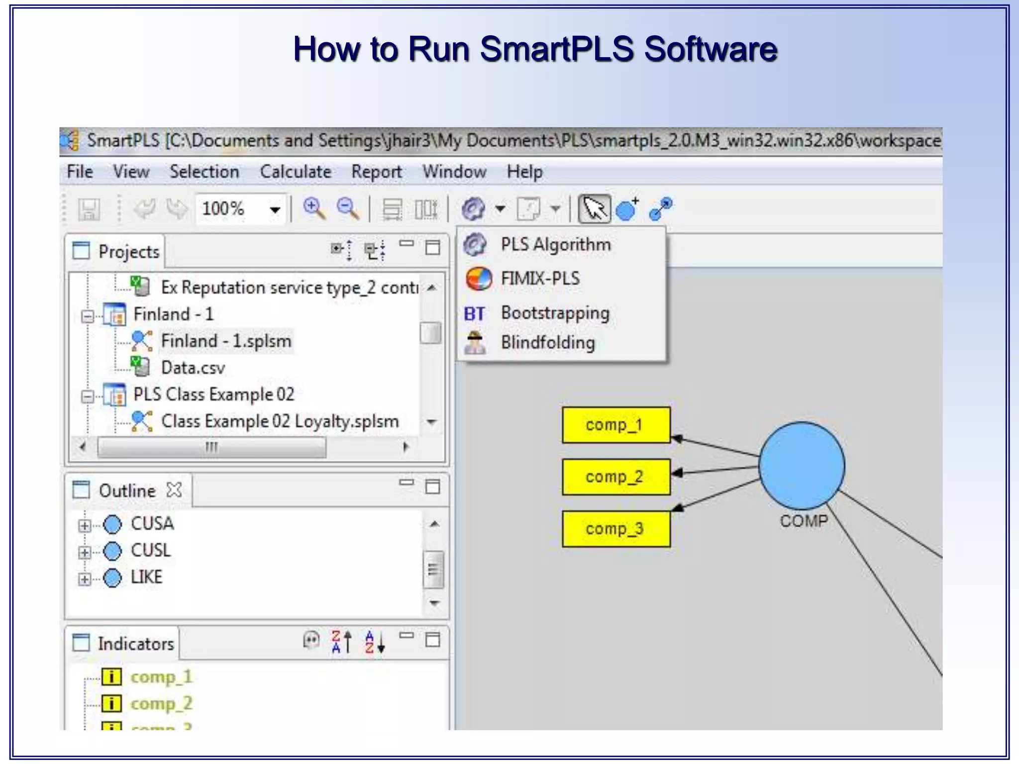 Slides sem on pls-complete | PPT