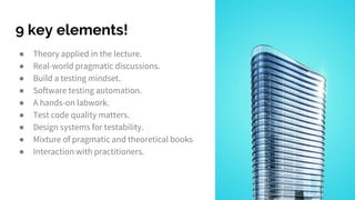 Pragmatic software testing education - SIGCSE 2019 | PPT